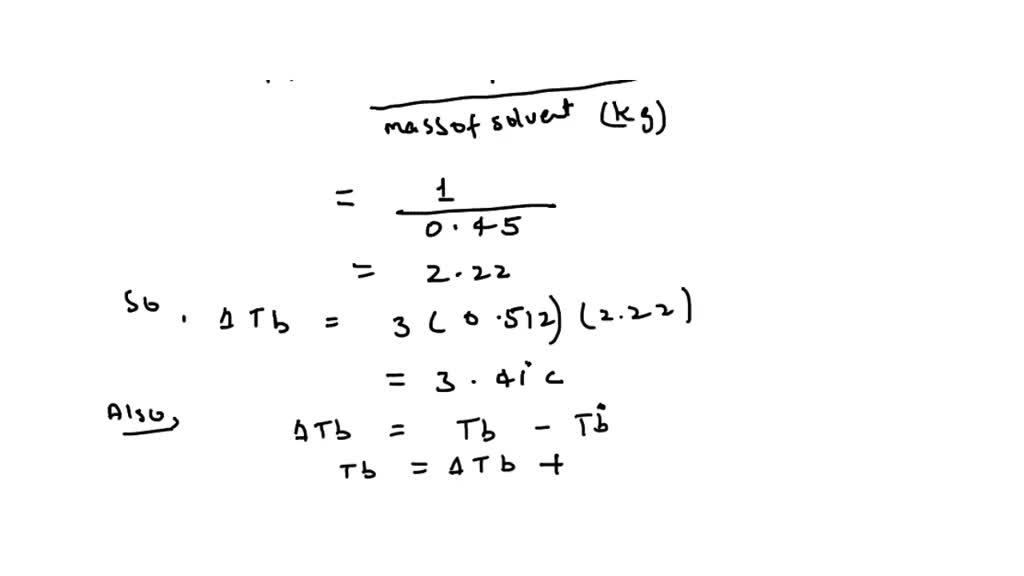 SOLVED: 4. (a) The boiling point of a methanolic solution of the non ...
