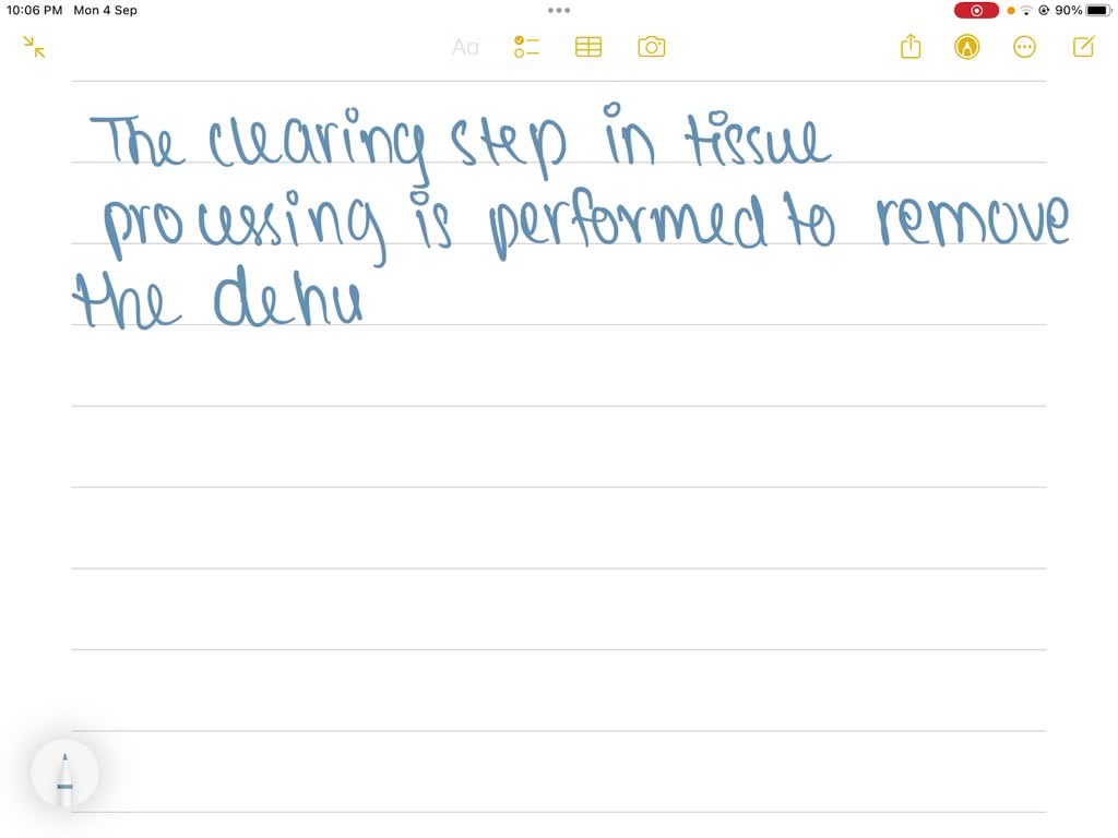 SOLVED: In Histology, Clearing process, what is done to improve ...