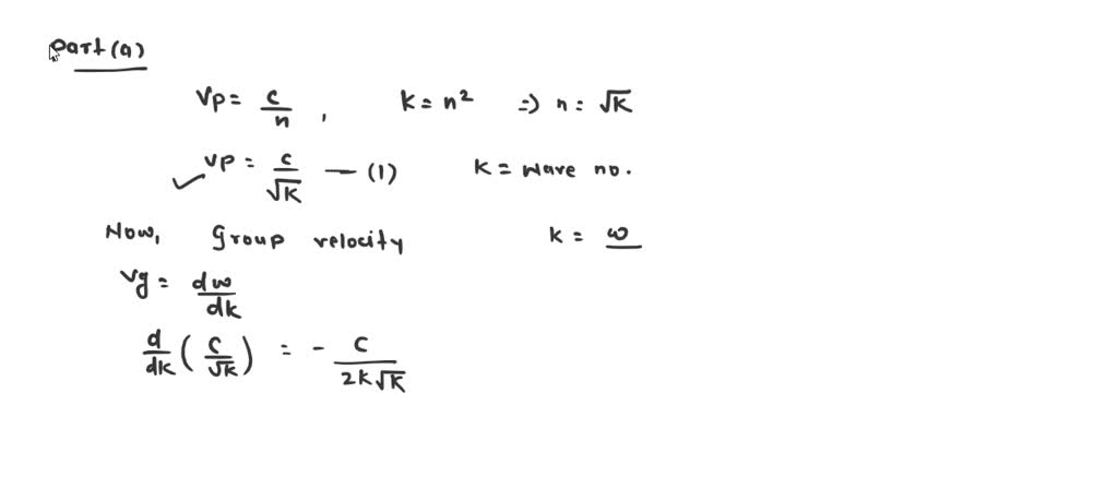 SOLVED: The dielectric constant K of a gas is related to its index of refraction by the relation ...