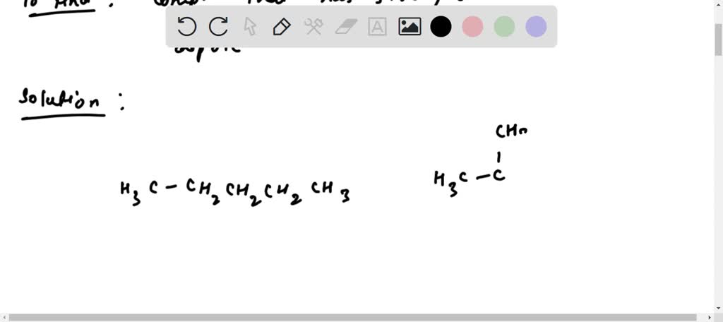 SOLVED: Pentane (CH3CH2CH2CH2CH3) and neopentane (C(CH3)4 both have the ...