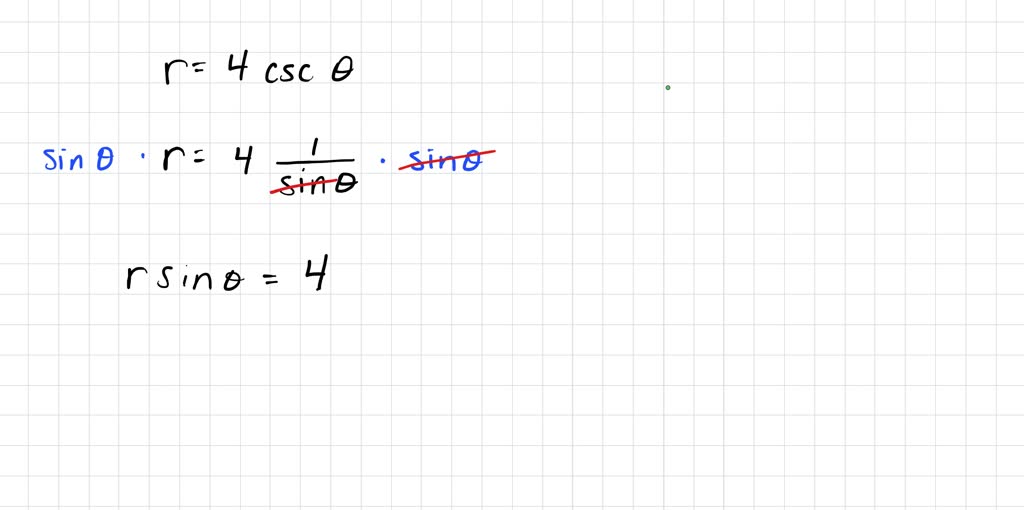 SOLVED: convert the polar equation to a rectangular equation. Then use ...