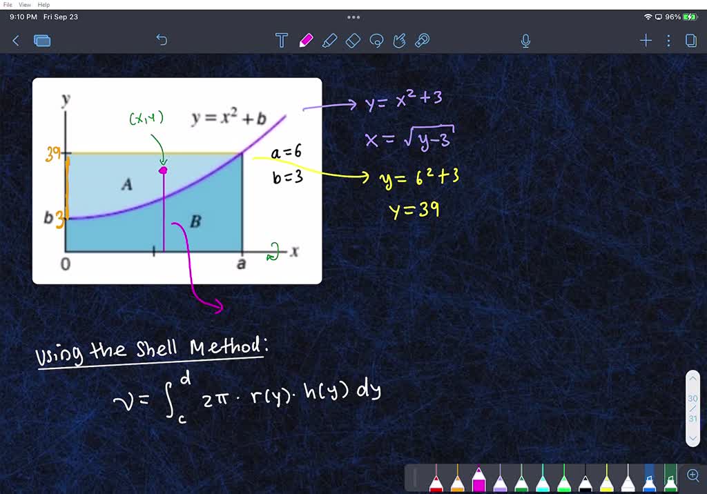 SOLVED: Use the Shell Method to find the volume of the solid obtained ...