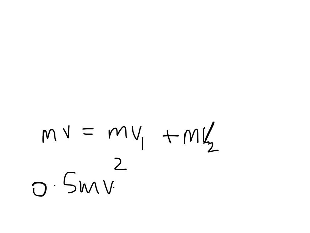 SOLVED: A particle of mass m and speed v undergoes an elastic collision with a rod of mass m and ...
