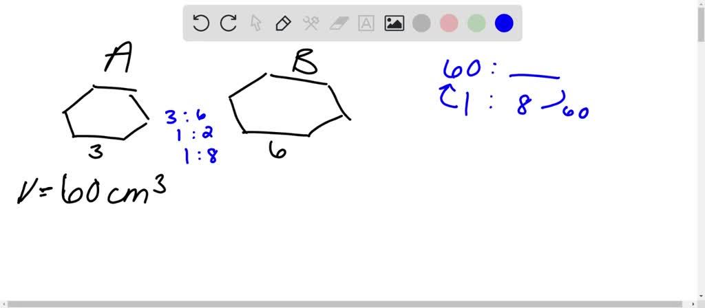 SOLVED: Two similar solids A and B are shown. Solid A has a volume of ...
