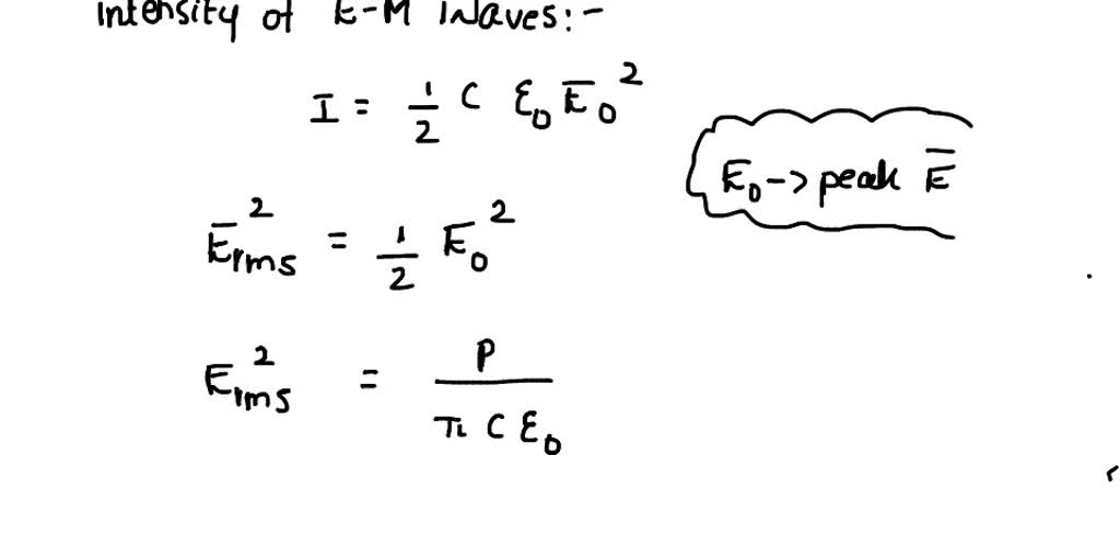 SOLVED: A laser of power P produces a uniform beam of radius R in a ...