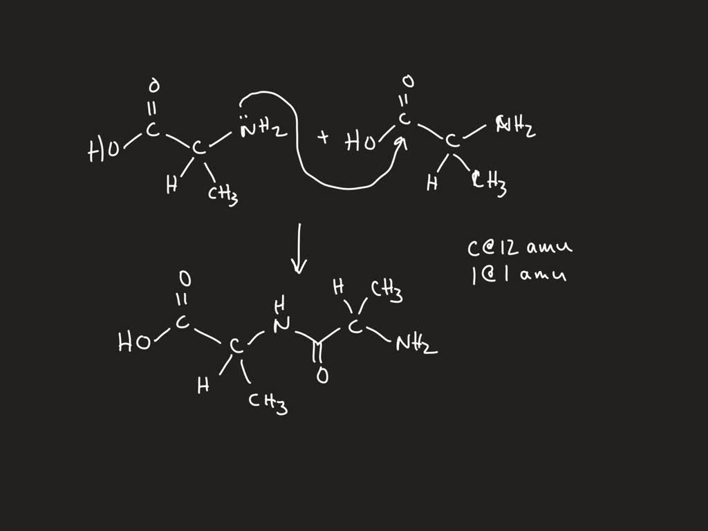 SOLVED: The structure of alanine is shown below. Draw the structure of ...