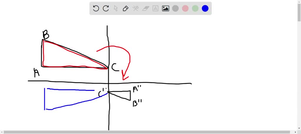 SOLVED: Which transformations could have occurred to map ABC to A"B"C ...