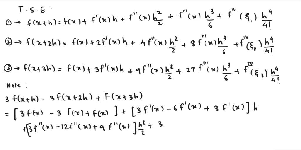 Derive the following two formulas for approximating the third ...