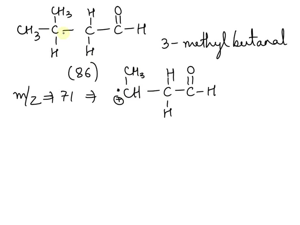 SOLVED: In Mass Spectrometry, aldehydes and ketones containing a ...
