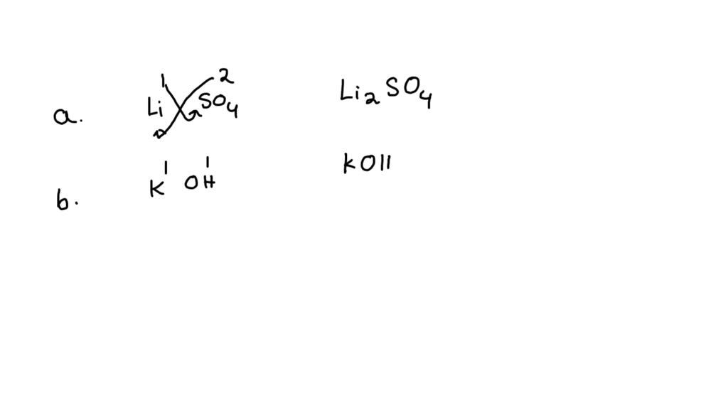 SOLVED: Write the chemical formula for each compound listed here. a ...
