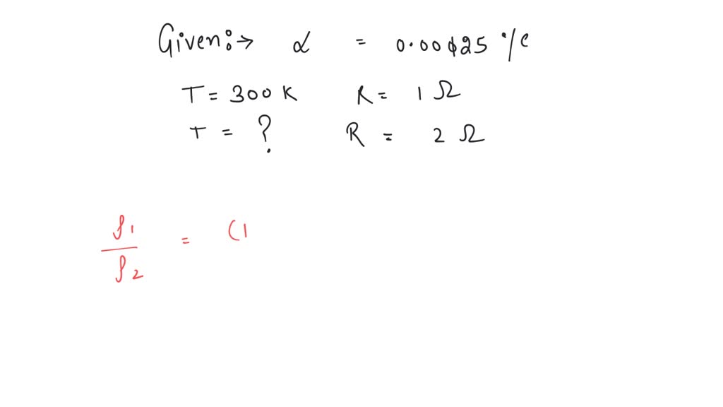 SOLVED: The temperature coefficient of resistance for a wire is 0.00125 ...