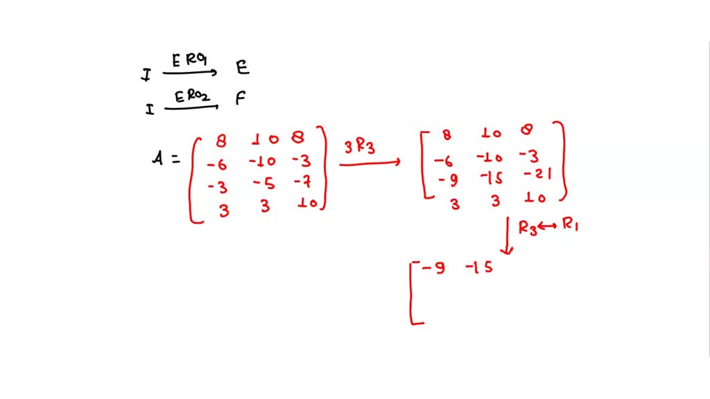 SOLVED: Given the following matrices A and B, find elementary matrices ... SOLVED: Given the following matrices A and B, find elementary matrices ...