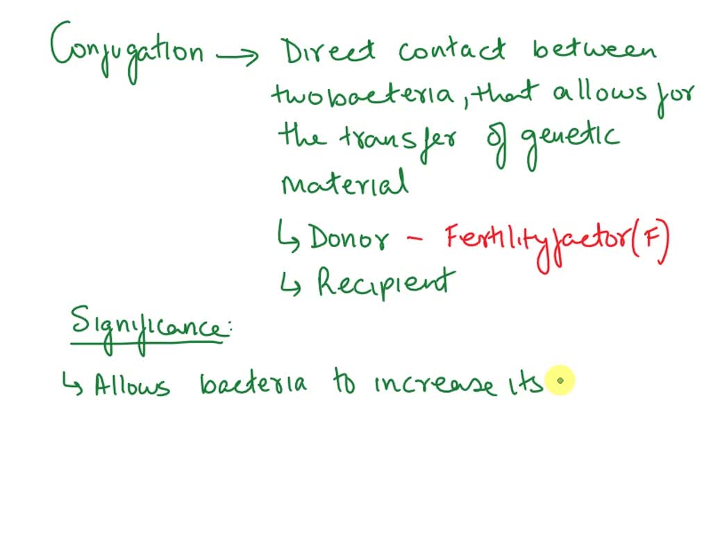 SOLVED: 4. What is conjugation and what is its significance?