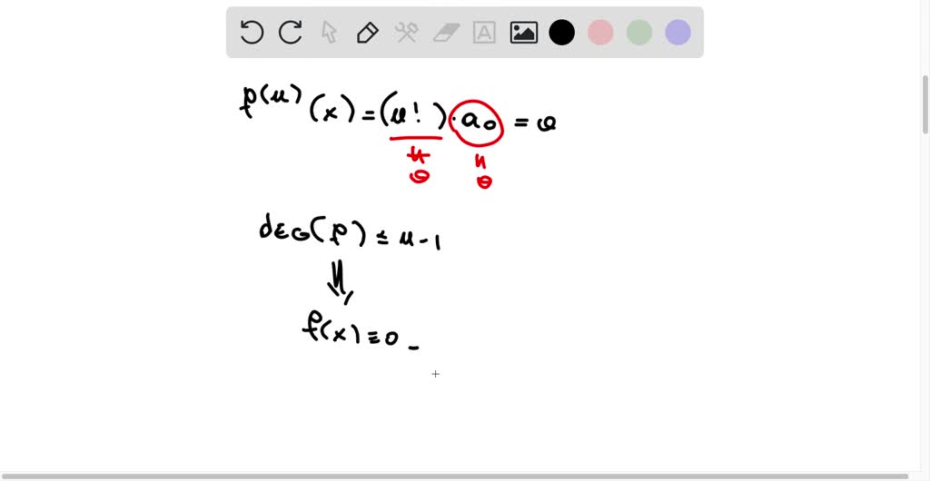 SOLVED: Let p(x) be an arbitrary polynomial of degree less than or ...