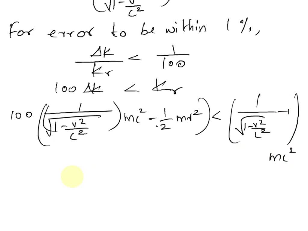 SOLVED: for what range of velocities of a particle of mass m can we use the classical expression ...