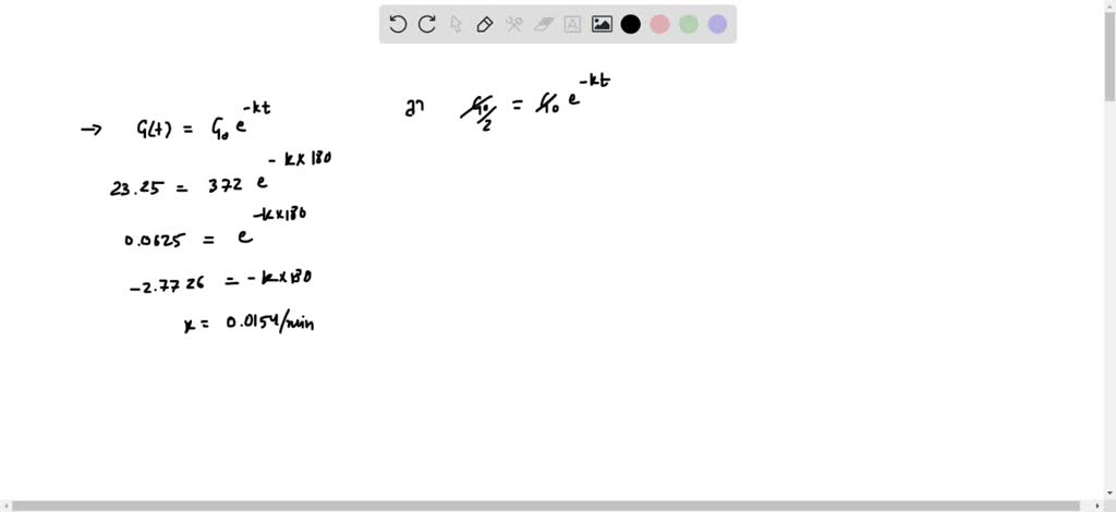 SOLVED: At the beginning of an experiment; a scientist has 180 grams of ...