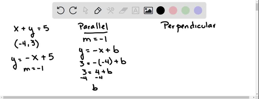 SOLVED: Write equations of the lines through the given point parallel ...