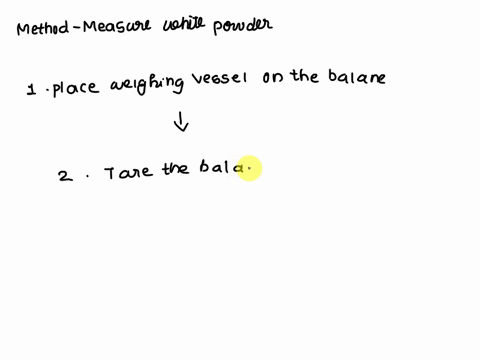 What is the correct order of steps for the weighing by...