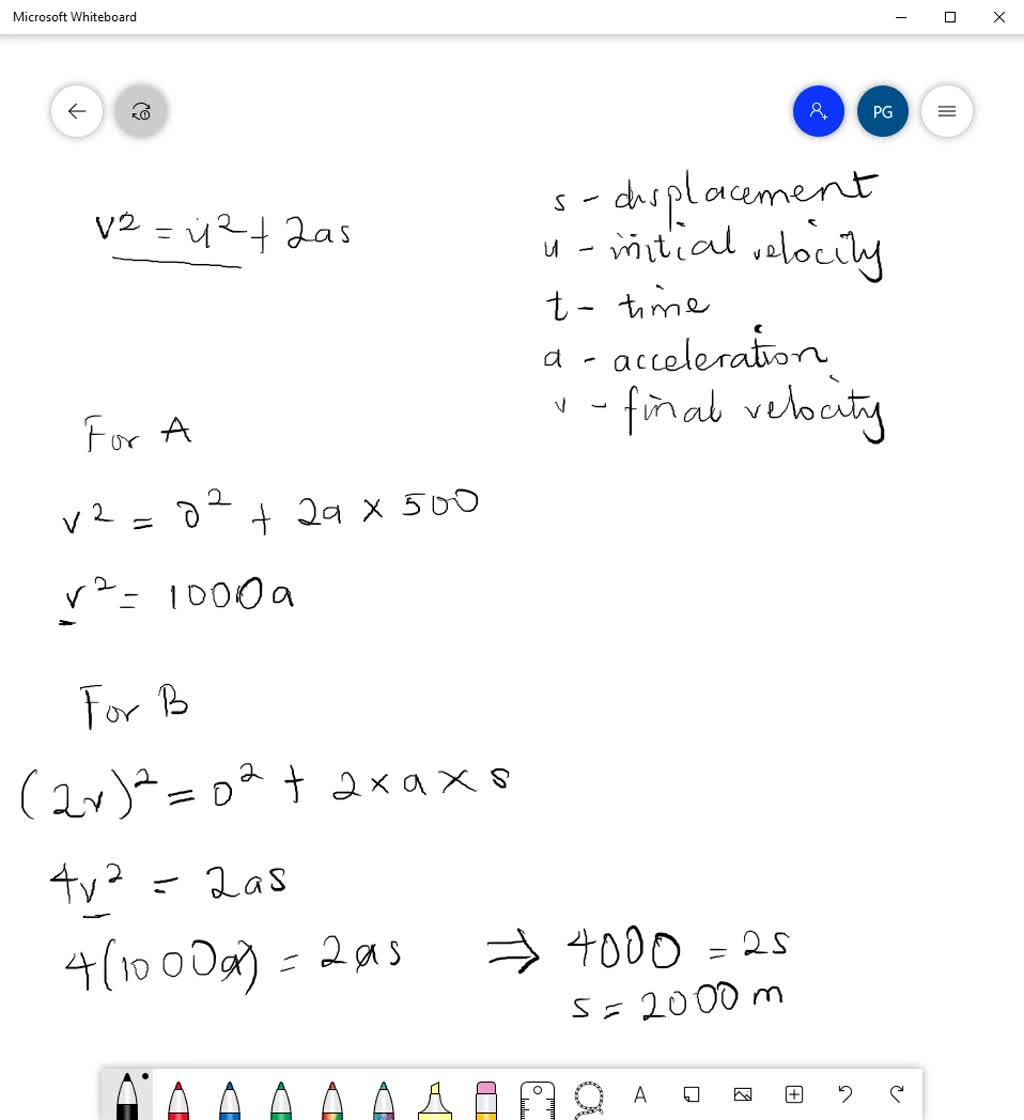 SOLVED: Airplane A, starting from rest with constant acceleration ...