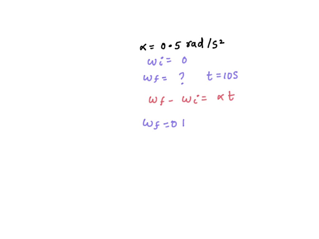 SOLVED: A carousel is initially at rest. At t=0, it is given a constant angular acceleration ...