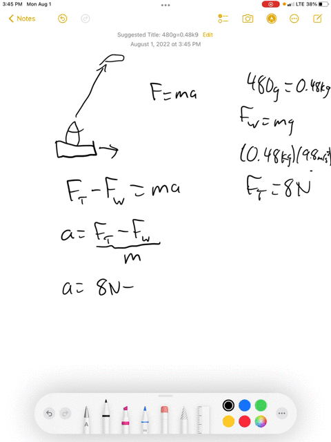 A 450 g model rocket is on a cart that is rolling to the right at a ...