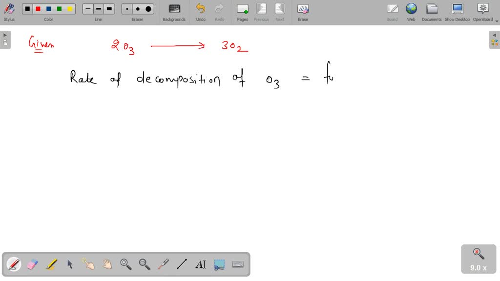 SOLVED: The decomposition of ozone to oxygen, 2O3 (g) 3O2 (g)Occurs by ...