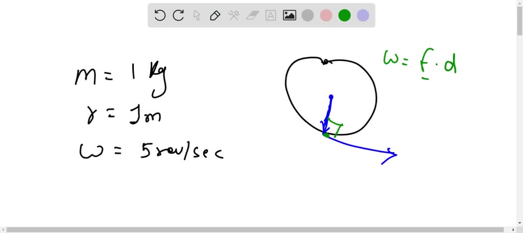 SOLVED: A body of mass 1 kg is rotating in a circular path of radius 1 ...