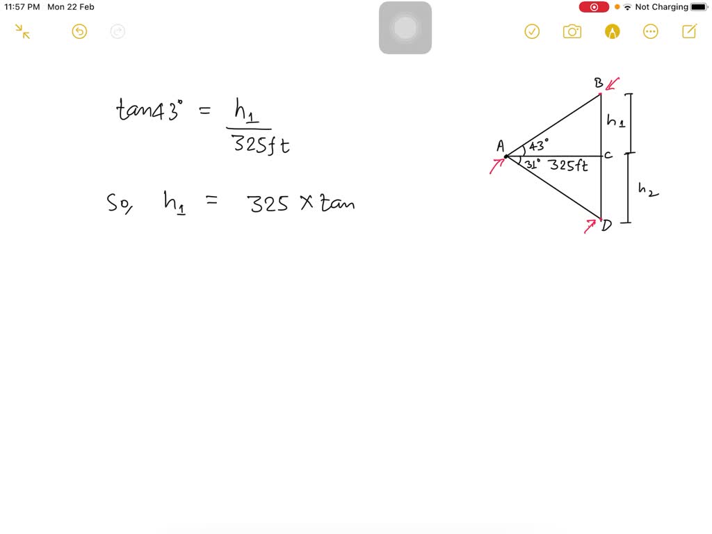 SOLVED: A radio tower is located 325 feet from a building. From a ...