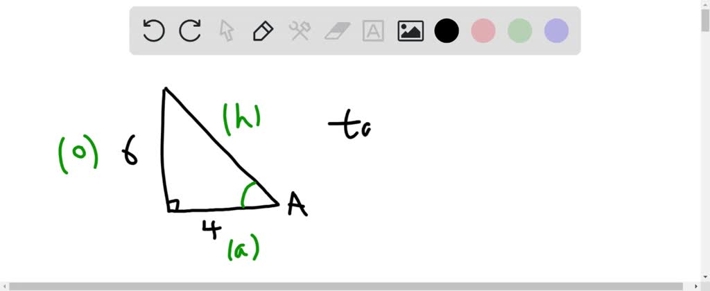 SOLVED: Refer to the figure below, calculate the values of all the trigonometric ratios with ...