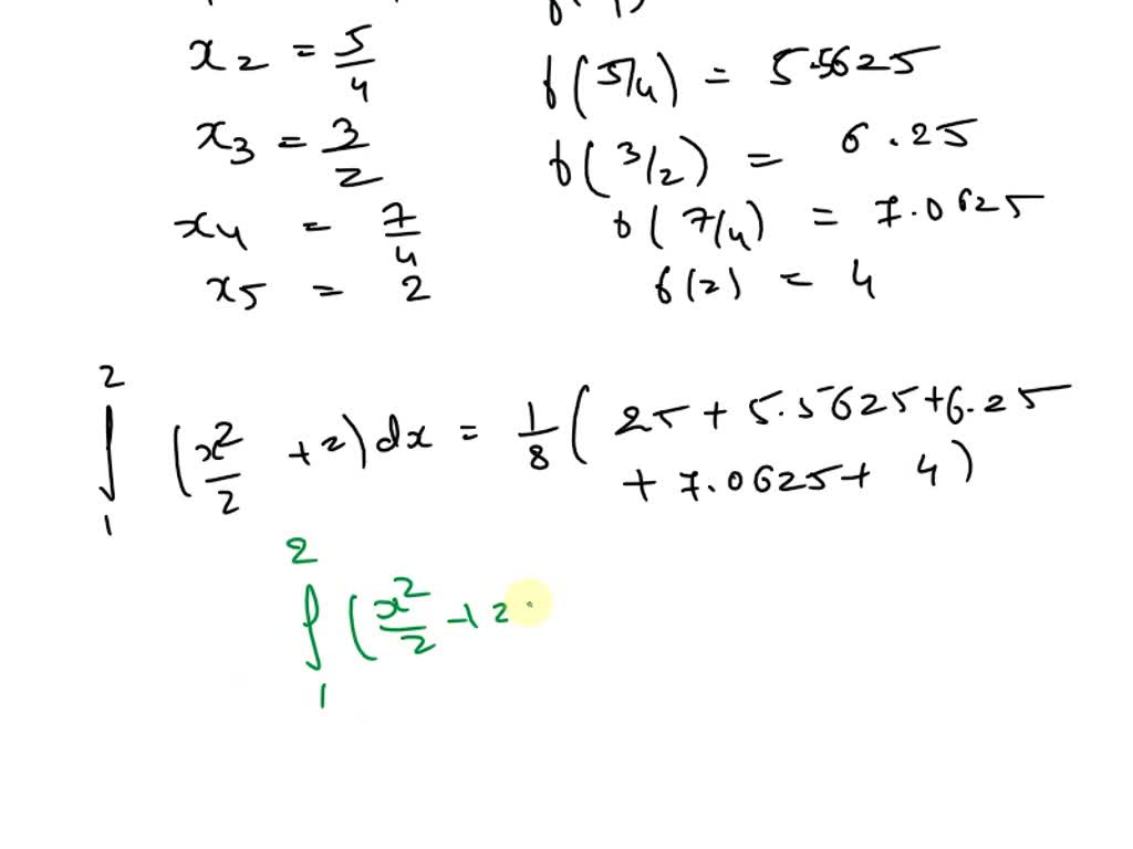 SOLVED: Use the Trapezoidal Rule and Simpson's Rule to approximate the ...