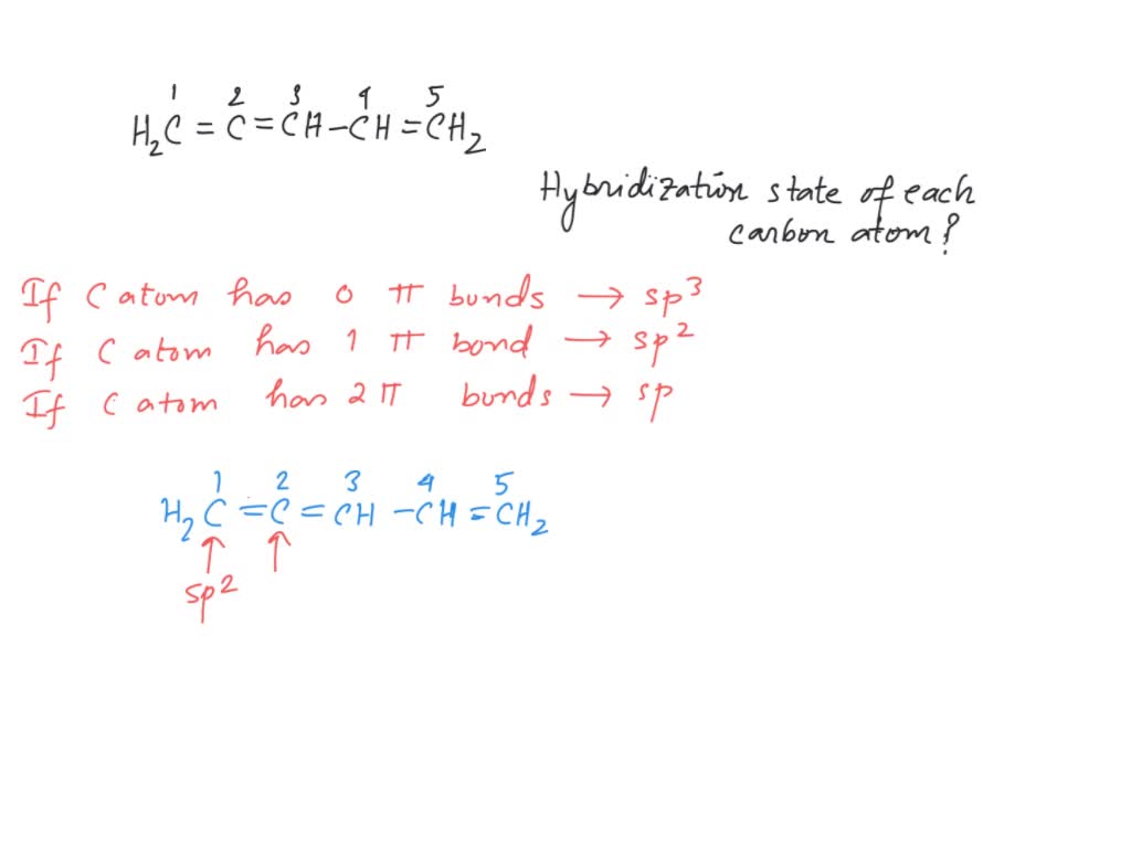 SOLVED: Identify the hybridization of each interior atom of CHBr-CBr ...