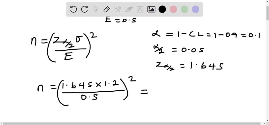 SOLVED: Sample Size Suppose x has a normal distribution with σ=1.2 . (a) Find the minimal sample ...