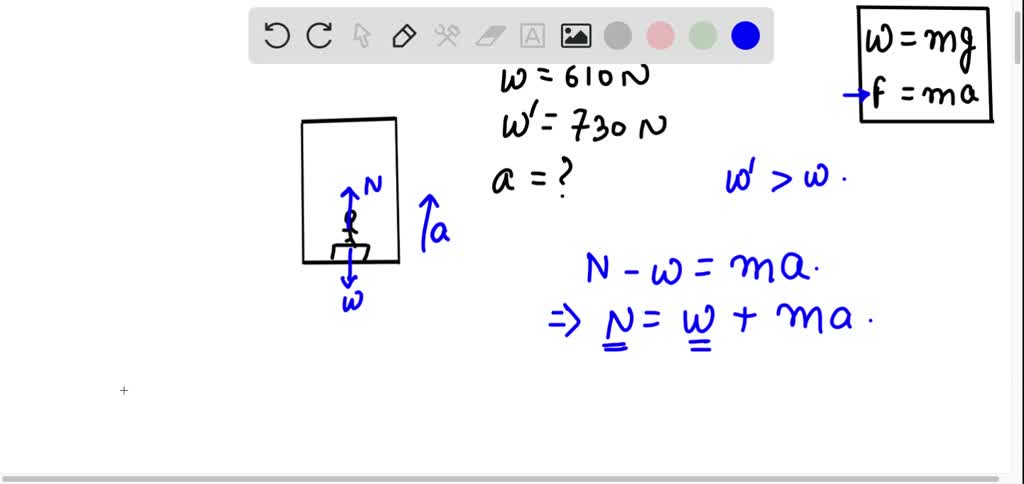 SOLVED: As part of a physics experiment, you stand on a bathroom scale ...