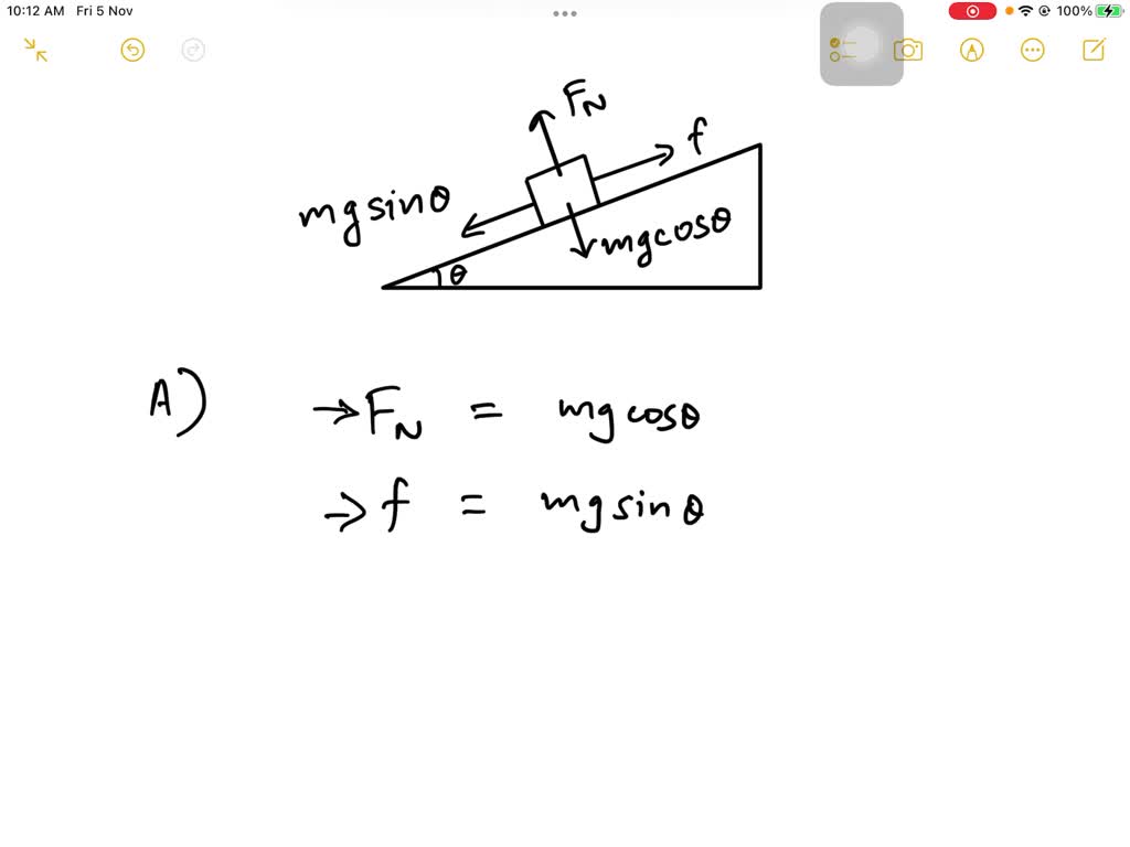 SOLVED: 133 block of mass m is at rest on rough incline as shown in the figure above. Which of ...