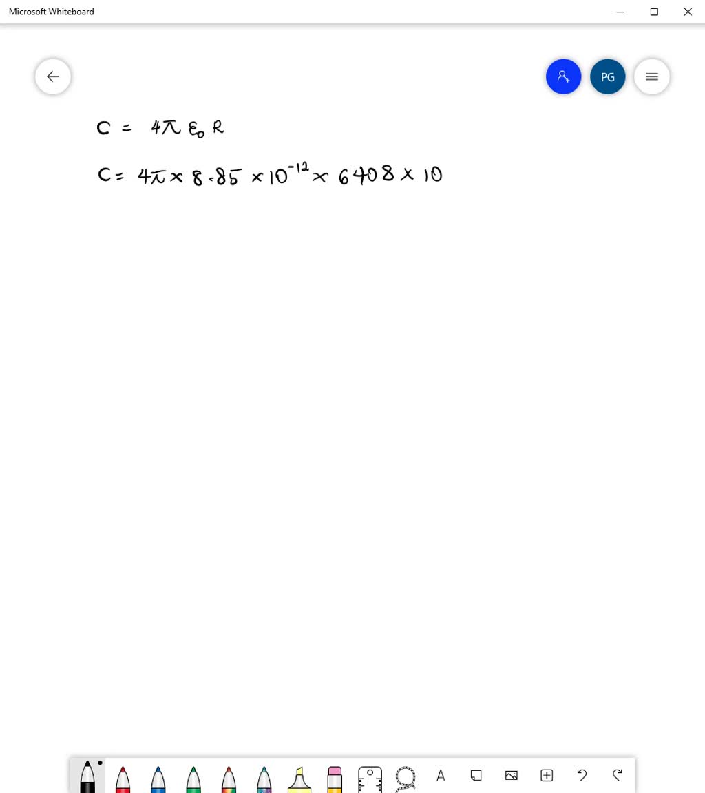 SOLVED: The capacitance of Earth, viewed as a spherical conductor of ...
