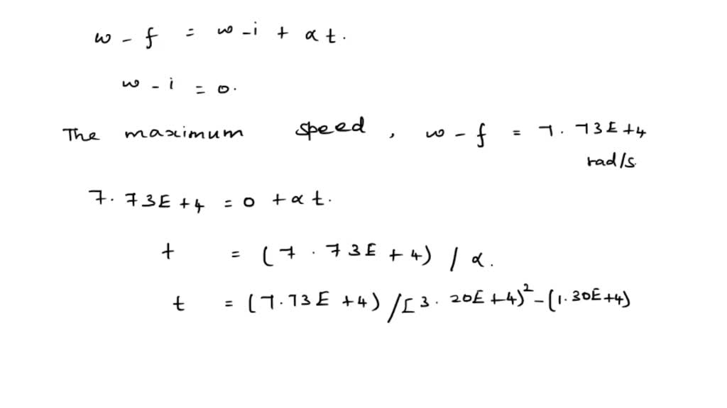 SOLVED: A dentist causes the bit of a high-speed drill to accelerate ...