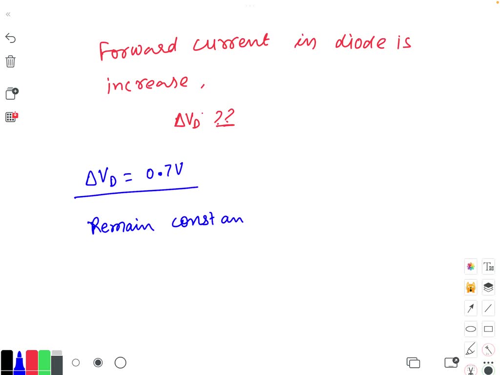 SOLVED: If the forward current in a diode is increased, the diode ...