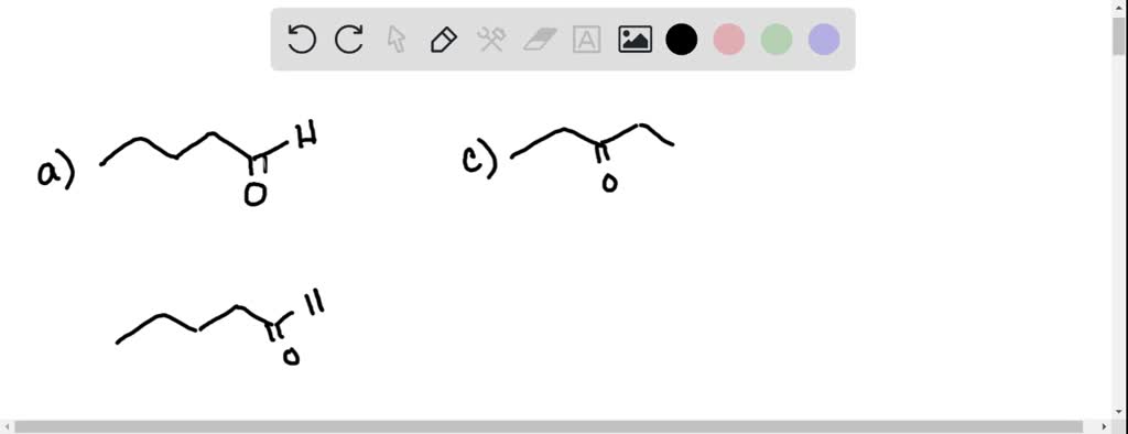 SOLVED: a) one aldehyde functional group b) two aldehyde functional ...