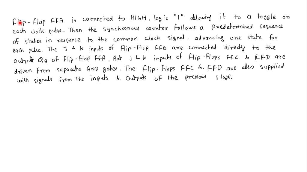Solved Text Implementation Of Synchronous Sequential Systems Flip Flop Modules And Networks