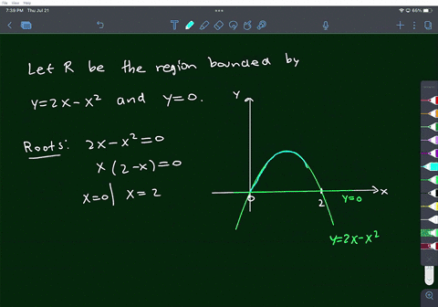 Using cylindrical shell method set up an integral for the...