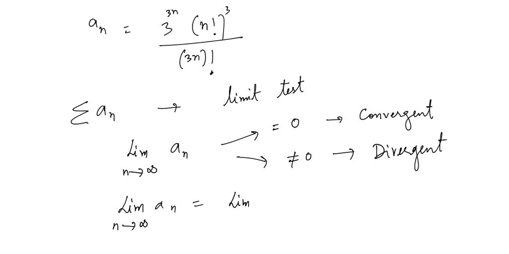 SOLVED: Question: In this question, determine whether the series is ...