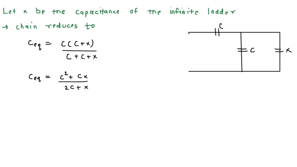 SOLVED: Task 1 Infinite Capacitor Circuit [3 points] In Fig.1 an ...