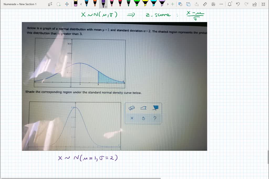 SOLVED: Below Is a graph of normal distribution with mean this ...