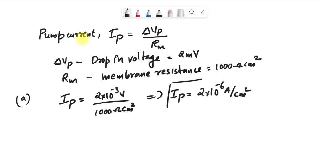 SOLVED: The chord conductance equation for the membrane potential ...