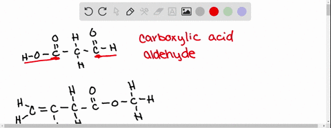 identify the functional groups in the following compound aldehyde ...