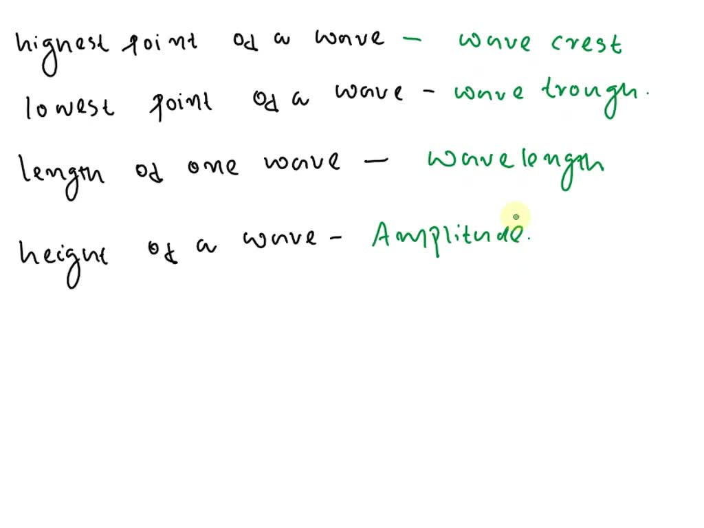 SOLVED: 'learning task 2:parts of a wave direction: identify the parts ... SOLVED: 'learning task 2:parts of a wave direction: identify the parts ...