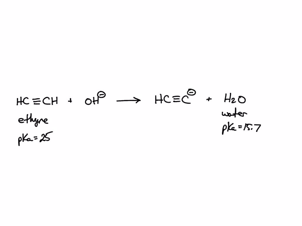 SOLVED: Use the pKa table to select base to deprotonate acetylene ...