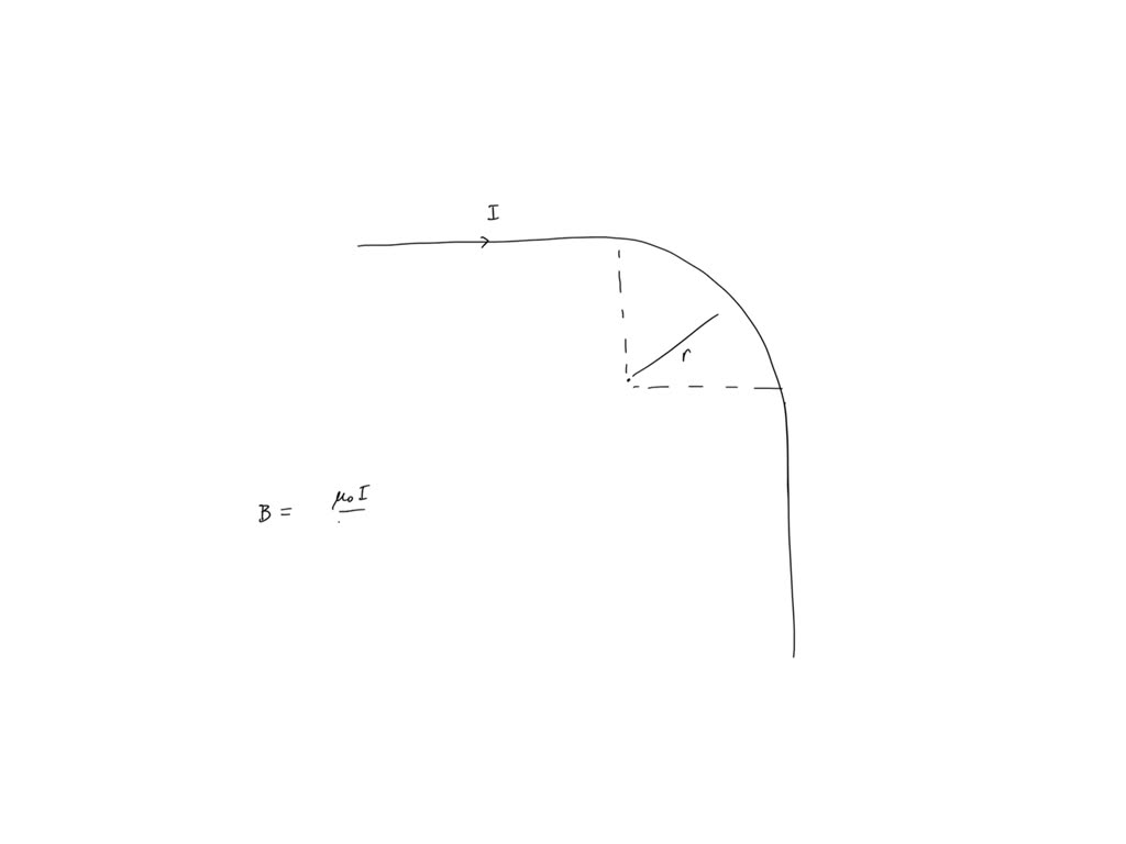 SOLVED: 'A long; straight wire carries current I A right angle bend is ...