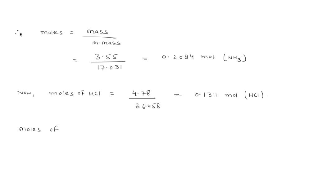 SOLVED: Question 6 pts buffer is created by combining 3.55 g of ammonia with 4.78 g of ...