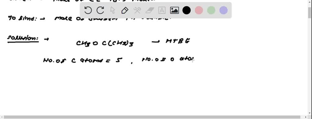 SOLVED: This Is the chemical formula for methyl tert-butyl ether (the ...